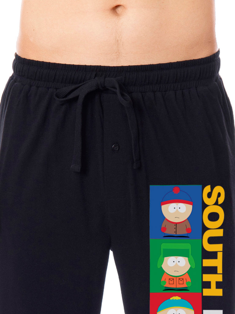 South Park Men's TV Show Square Cartman Kenny Kyle Stan Sleep Pajama P ...