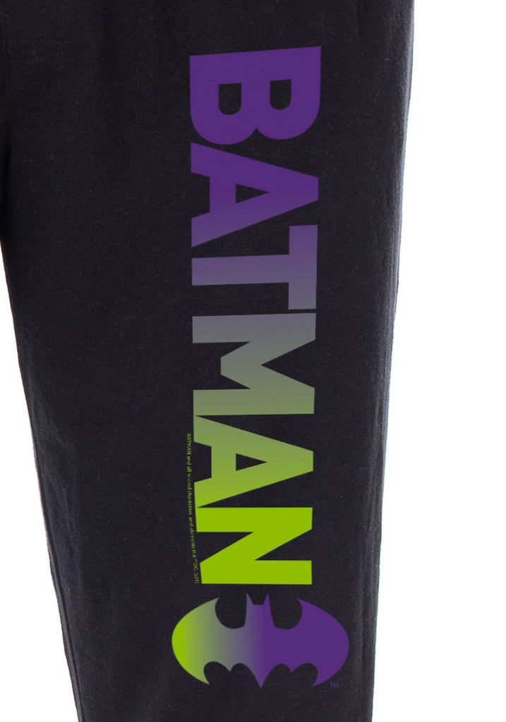 DC Comics Men's Batman Pajama Pants Ombre Script Logo Loungewear Sleep ...