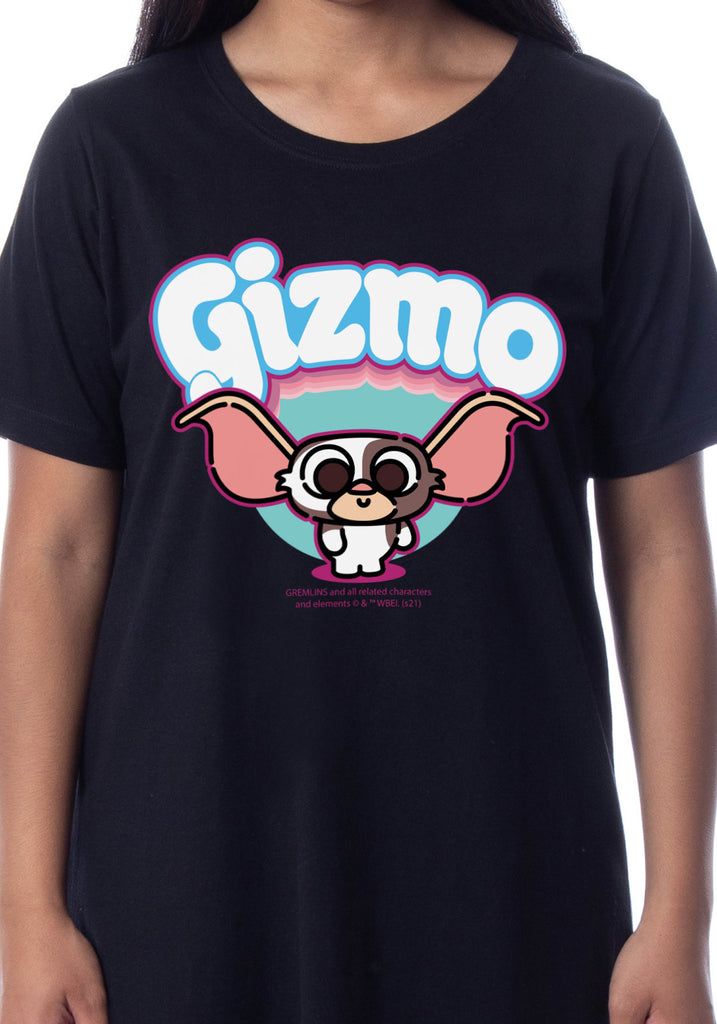Gremlins Womens' Chibi Style Gizmo Nightgown Sleep Pajama Dress Shirt ...